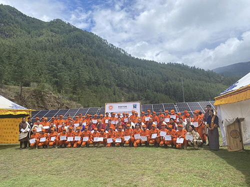 500KV ground-mounted and grid-tied Solar PV project at Dechencholing ...